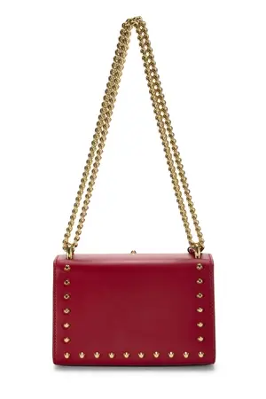Gucci Leather Studded Padlock Shoulder Bag