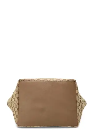 Gucci Original Gg Canvas Web Zip Tote