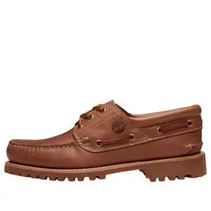 Timberland Authentic 3-eye Lug Handsewn Boat - Medium Brown