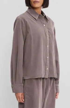 Michael Stars Callan Button Down Corduroy Shirt