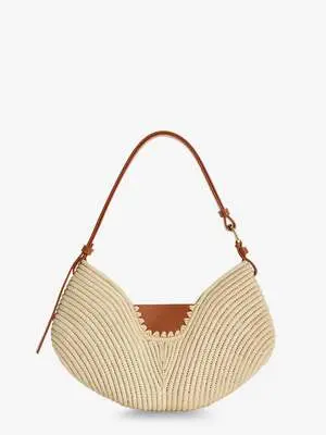 Loewe Paula's Ibiza-swing Leather And Raffia Shoulder Bag - Multicolor