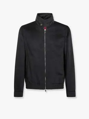 Brunello Cucinelli Virgin Wool Jacket With Zip - Multicolor