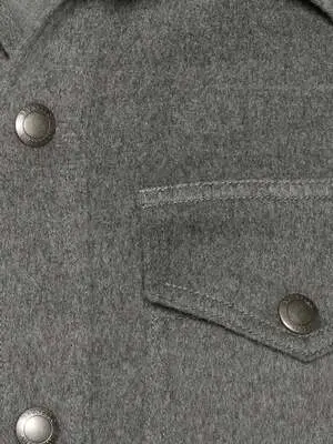 Brunello Cucinelli Outerwear Lightweight Virgin Wool Cloth Shirt