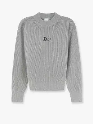 Dior Ribbed Wool And Cashmere Blend Sweater - Multicolor