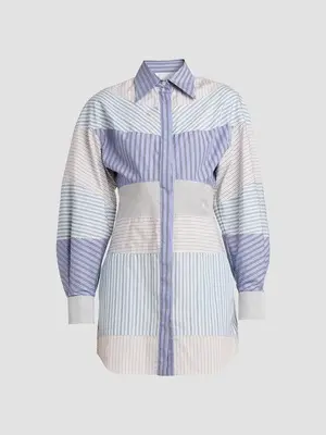 Moschino Striped Cotton Poplin Shirtdress - Multi