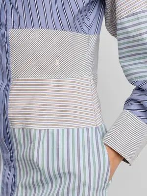 Moschino Striped Cotton Poplin Shirtdress