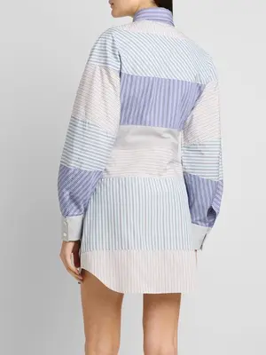 Moschino Striped Cotton Poplin Shirtdress