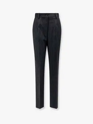 Dolce & Gabbana Pinstriped Stretch Wool Trousers