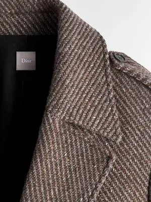 Dior Wool And Silk Blend Natte Coat
