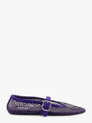 Alaïa Ballerine Flat Mesh Ballerinas With Rhinestone Detail - Multicolor