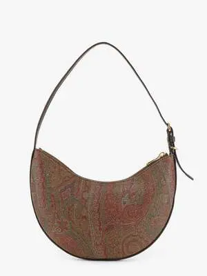 Etro Essential S Arnica Hobo Shoulder Bag In Paisley Jacquard Fabric - Multicolor