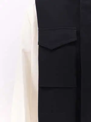 Sacai Bicolor Shirt With Pockets - Multicolor