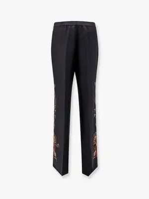 Etro Silk Trousers With Paisley Pattern