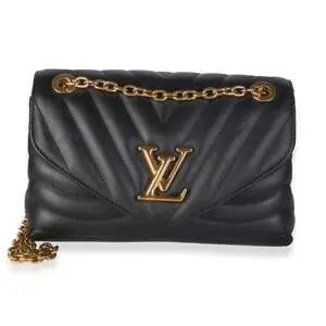 LOUIS VUITTON Calfskin New Wave Chain Mm Nm - Black