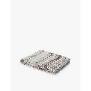 Missoni Chevron Plaid Cotton-wool Blend Blanket Throw 130 X 195cm - Orange Multicolor