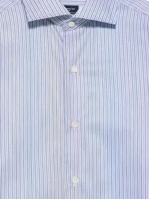 FINAMORE 1925 Vertical-stripe Long-sleeve Shirt