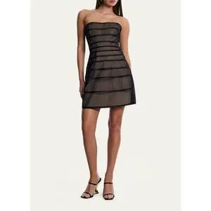 Bcbgmaxazria Strapless Fit-&-flare Mini Dress