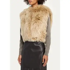 Brunello Cucinelli Long Lamb Shearling Vest