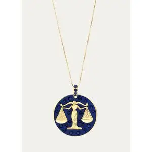 FARAONE MENNELLA BY R.F.M.A.S. Libra 18k Yellow Gold, Sterling Silver & Titanium Pendant Necklace