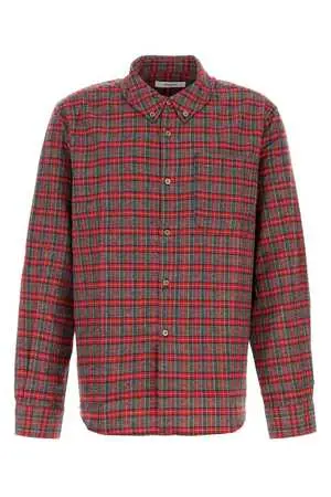 Gimaguas Embroidered Mini Check Flannel Shirt For - Checked
