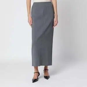Almada Label Tailored Bay Midi Skirt With Back Slit
