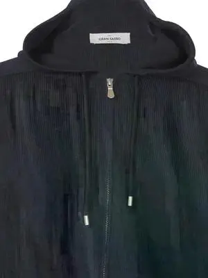 GRAN SASSO Zip-up Knitted Hoodie