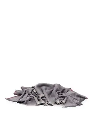 Brunello Cucinelli Wool And Cashmere Diagonal Twill Scarf - Multicolor