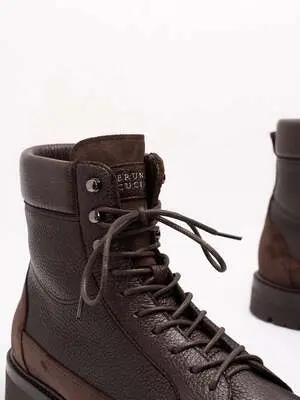 Brunello Cucinelli Leather Explorer Boots