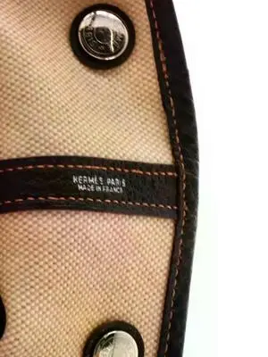 Hermès Garden File Toile And Leather 28 Tote Bag