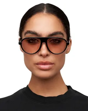 OTRA Iggy Aviator Sunglasses, 58mm - Black