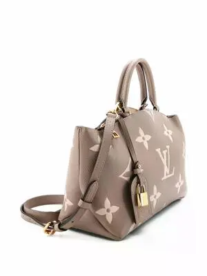 LOUIS VUITTON Petit Palais Handbag Bicolor Monogram Empreinte Giant Satchel