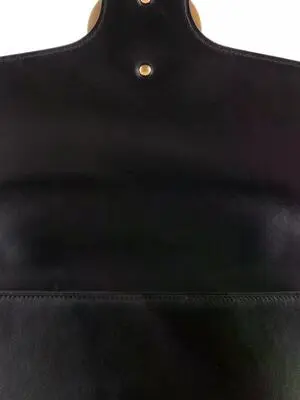Gucci Gg Marmont Top Handle Flap Bag Matelasse Leather Medium Satchel