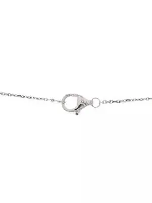 Cartier Trinity Pendant 18k White Gold With Diamonds And Ceramic Small Necklace