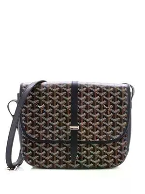 Goyard Belvedere Ii Messenger Bag Coated Canvas Mm Crossbody Bag - Black