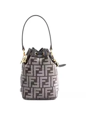 Fendi Mon Tresor Zucca Tapestry Mini Bucket Bag
