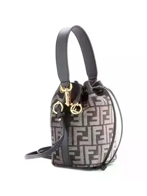 Fendi Mon Tresor Zucca Tapestry Mini Bucket Bag