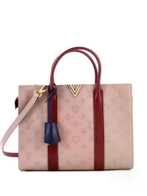 LOUIS VUITTON Very Monogram Leather Mm Tote Bag - Red