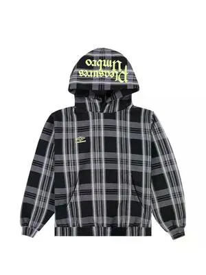 PLEASURES X Umbro Spine Plaid Hoodie