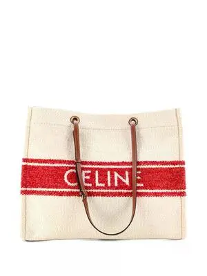 Celine Plein Soleil Squared Cabas Canvas Tote Bag