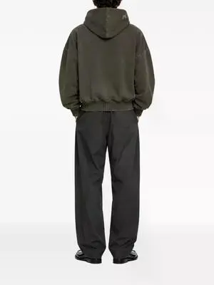 HOUSE OF ERRORS Eye-print Ribbed-trim Hoodie
