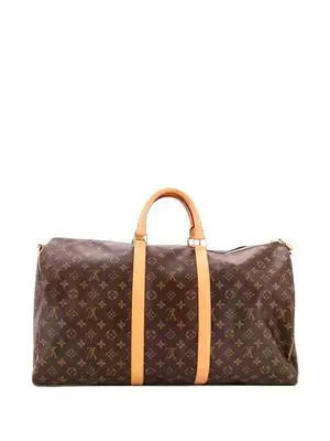 LOUIS VUITTON Keepall Bandouliere Bag Monogram Canvas 55 Travel Bag