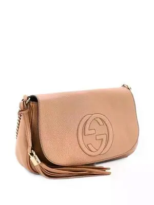 Gucci Soho Chain Leather Medium Crossbody Bag - Neutrals