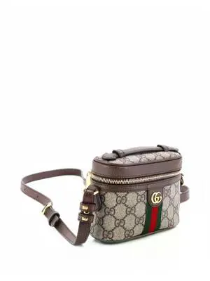Gucci Ophidia Top Handle Bag Gg Coated Canvas Mini Shoulder Bag