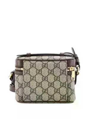 Gucci Ophidia Top Handle Bag Gg Coated Canvas Mini Shoulder Bag
