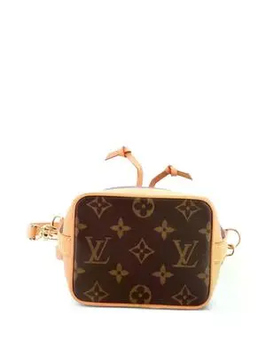 LOUIS VUITTON Noe Nm Handbag Monogram Canvas Nano Bucket Bag - Brown