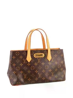 LOUIS VUITTON Wilshire Handbag Monogram Canvas Pm Tote Bag - Brown