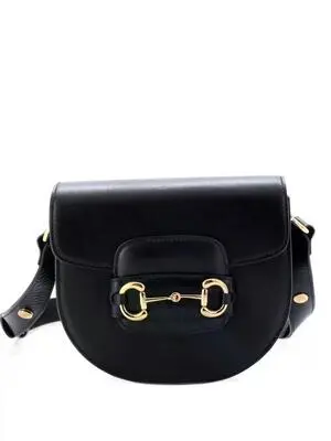 Gucci Horsebit 1955 Rounded Shoulder Bag Leather Mini Crossbody Bag