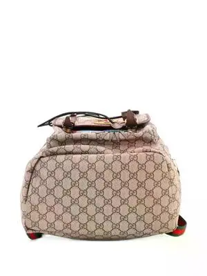 Gucci Courrier Soft Gg Coated Canvas With Applique Large Backpack