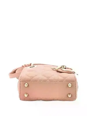 Dior Lady Bag Cannage Quilt Lambskin Micro Shoulder Bag