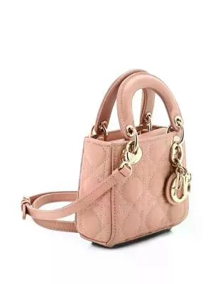 Dior Lady Bag Cannage Quilt Lambskin Micro Shoulder Bag
